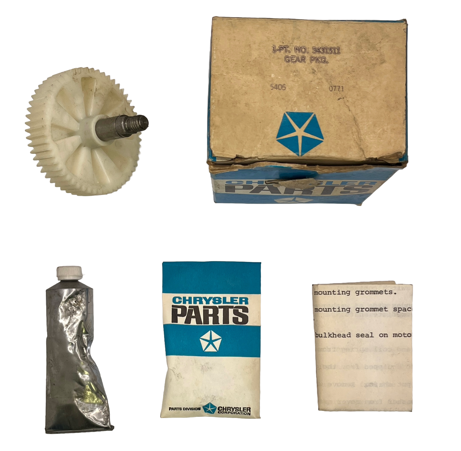New Old Stock Wiper Motor Output Gear for 1970-71 Mopar 2 Speed Models ...