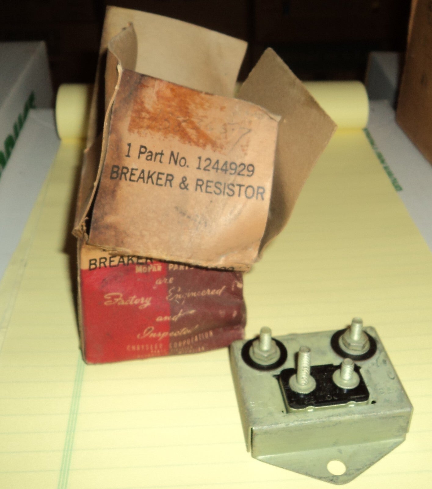 Chrysler Dodge Desoto Transmission Circut Breaker and Resistor 1949 to ...